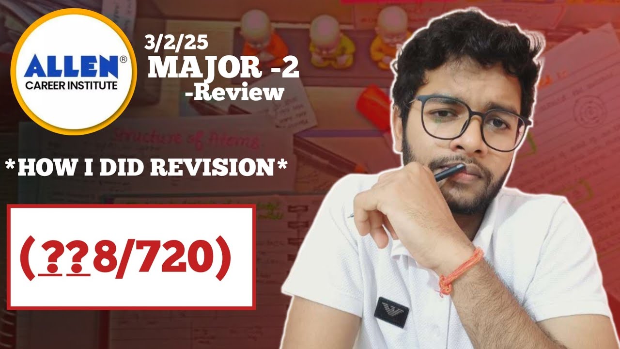 How much I scored in my 2nd full syllabus allen major | neet 2025 ...