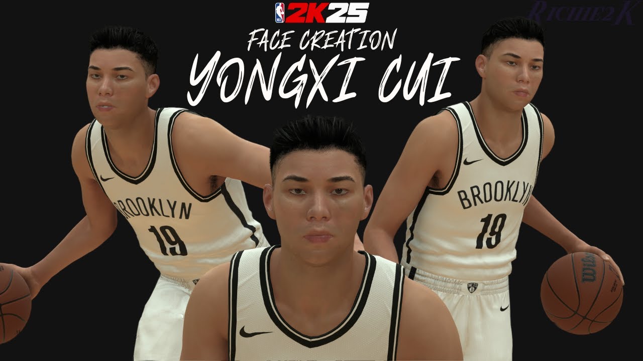 Yongxi Cui Face Creation NBA 2K25 - YouTube