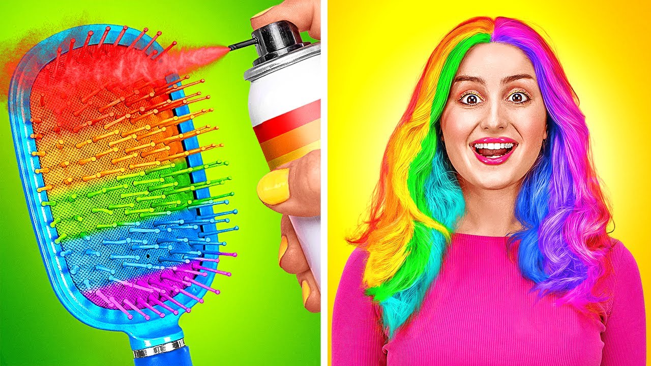 AWESOME GIRLY HAIR HACKS || Cool Hacks And Tricks For Your Hair by 123 ...