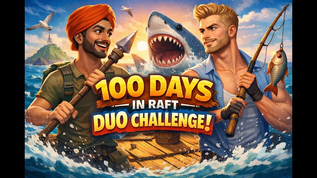 Episode 1 Playthrough of Raft 100 Day Challenge Duo Survival - YouTube
