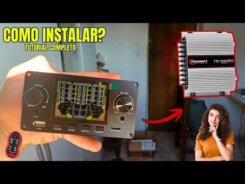 COMO INSTALAR PLACA MP3 COM DISPLAY 2din.