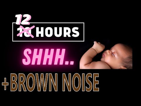 🔴 SHHH SOUND FOR BABY SLEEP | SHHH LAYERED BROWN NOISE FOR BABIES 12 HOURS BLACK SCREEN Sleep Sounds