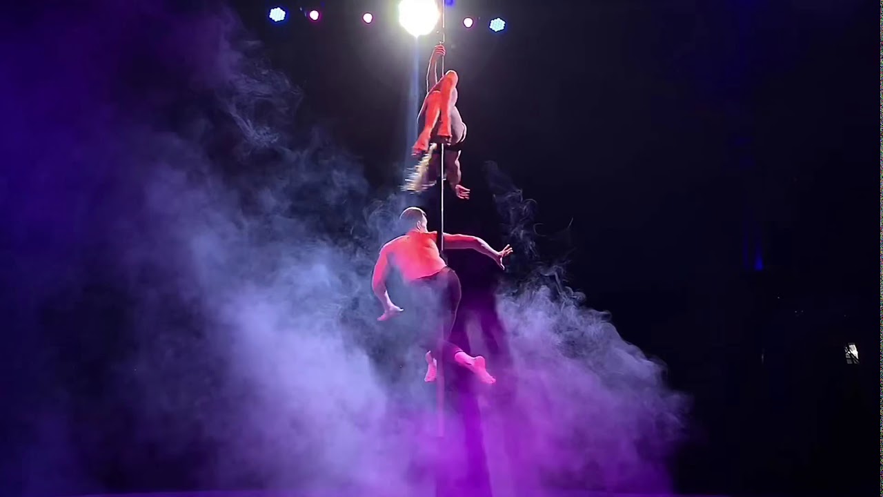 Aerial duo/flying pole. Part 1 - YouTube