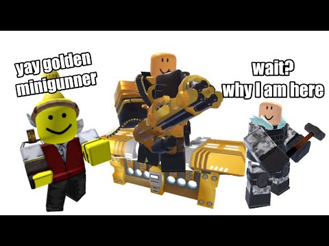 Me when I get golden minigunner | tower defense simulator - YouTube