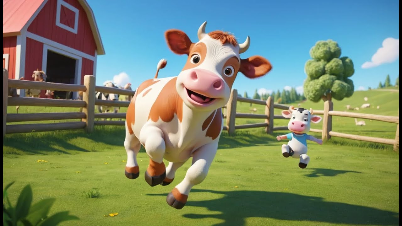 Baby Cow Say Moo Moo Moo | Fun Animal Song for Kids | Mooing Adventure ...