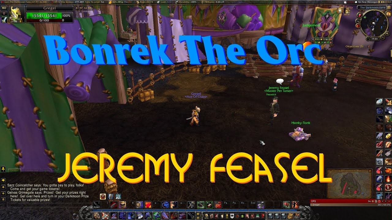 WoW: Jeremy Feasel Pet Battle Daily Quest - YouTube