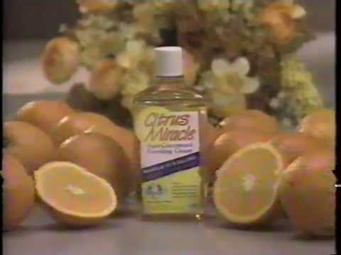 Citrus Miracle Stain Remover Commercial (1994) - YouTube