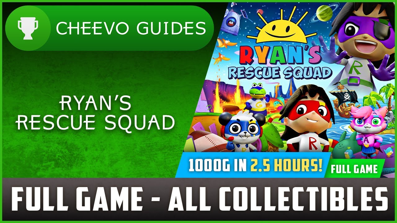 Ryan's Rescue Squad (Xbox) - FULL GAME / ALL COLLECTIBLES **Achievement ...
