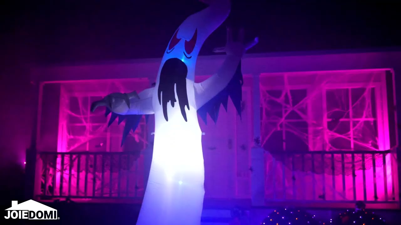 👿Cool Colorful Demon in the Night | Scary Midnight Ghost Halloween ...