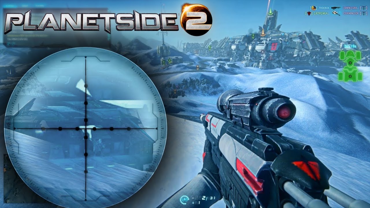 Planetside 2: Sniper Kill Streak - "Behind Enemy Lines" - YouTube
