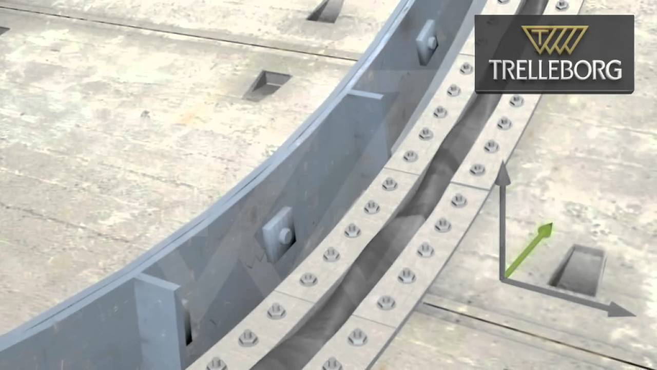 Omega seal for bored tunnels and other applications - YouTube