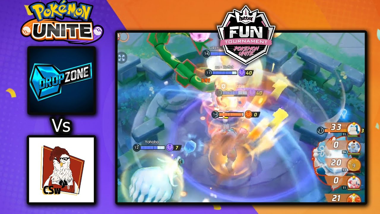 Pokémon UNITE : Meow Caster Dpz vs Csw รายการ Hubber GG - YouTube