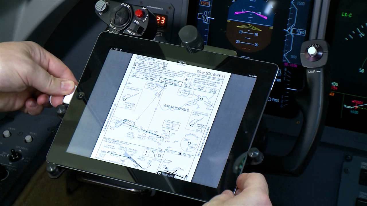 Pentastar Aviation STC Approved Class 2 EFB Mount for iPad® - YouTube