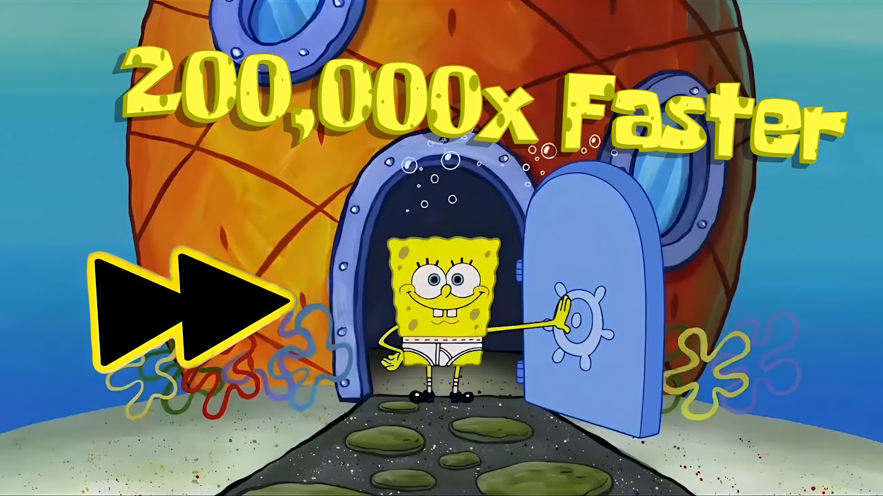 SpongeBob Theme Song 2x, 4x, 8x Up To 200,000x Faster - YouTube