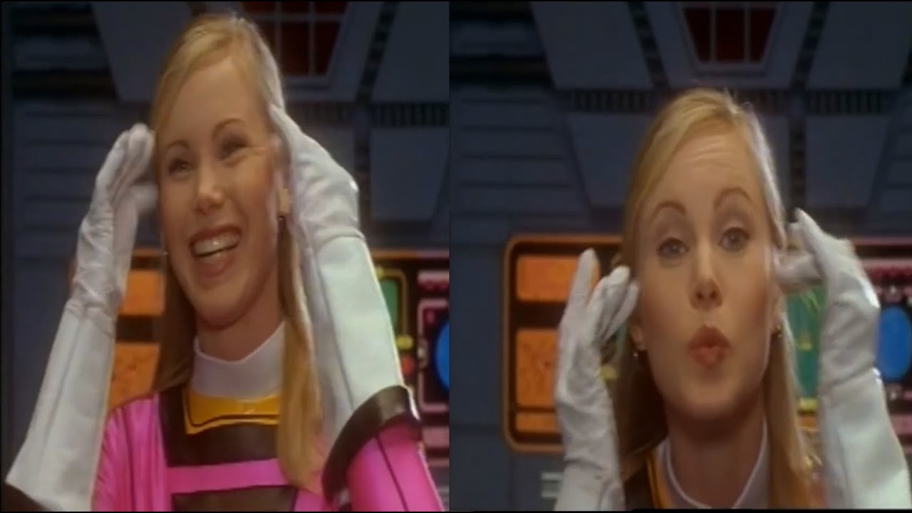 キス! 美しいピンクレンジャー。戦隊カーレンジャー kiss. beautiful pink ranger. sentai carranger ...