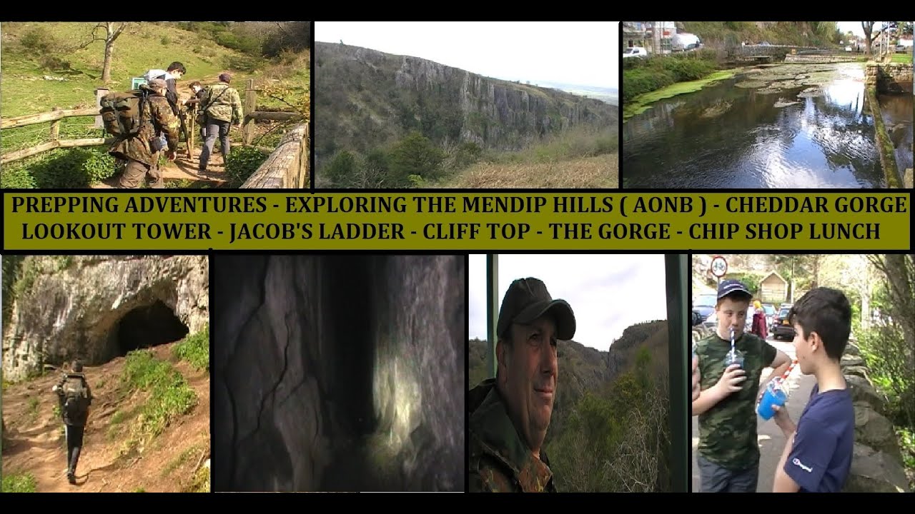 cheddar Gorge Hike - Jacob's Ladder - cliff top - through the Gorge ...
