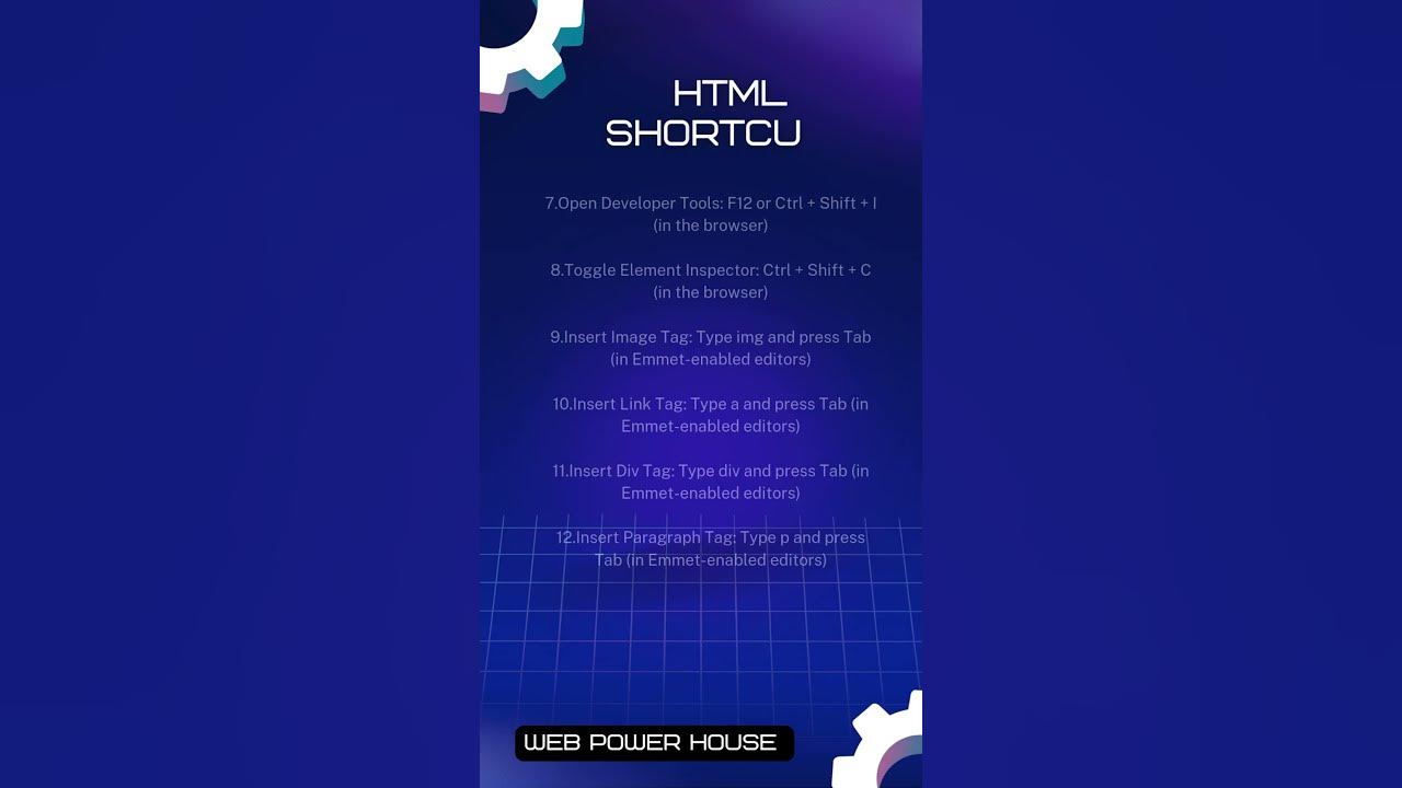 shortcut keys for webdevloper#html#webdevelopment#shorts #coding#programming #shortcutkeys# ...