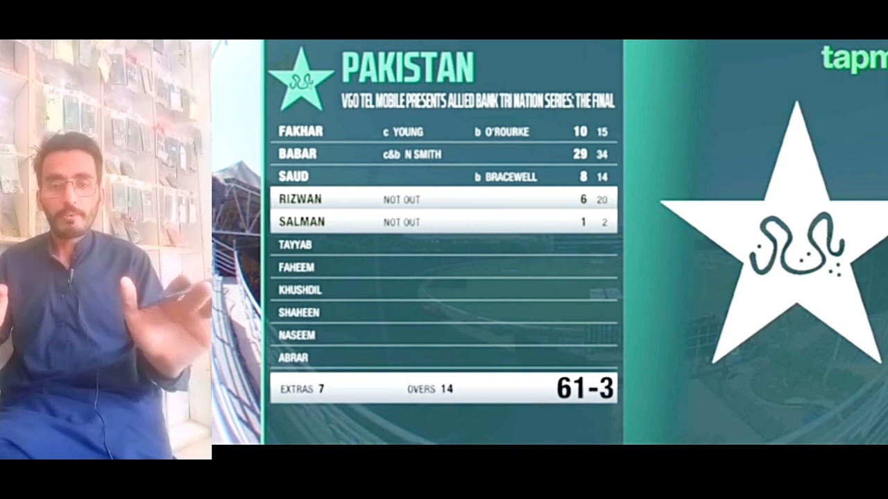 Pakistan team current score final match|2025 babardootio - YouTube