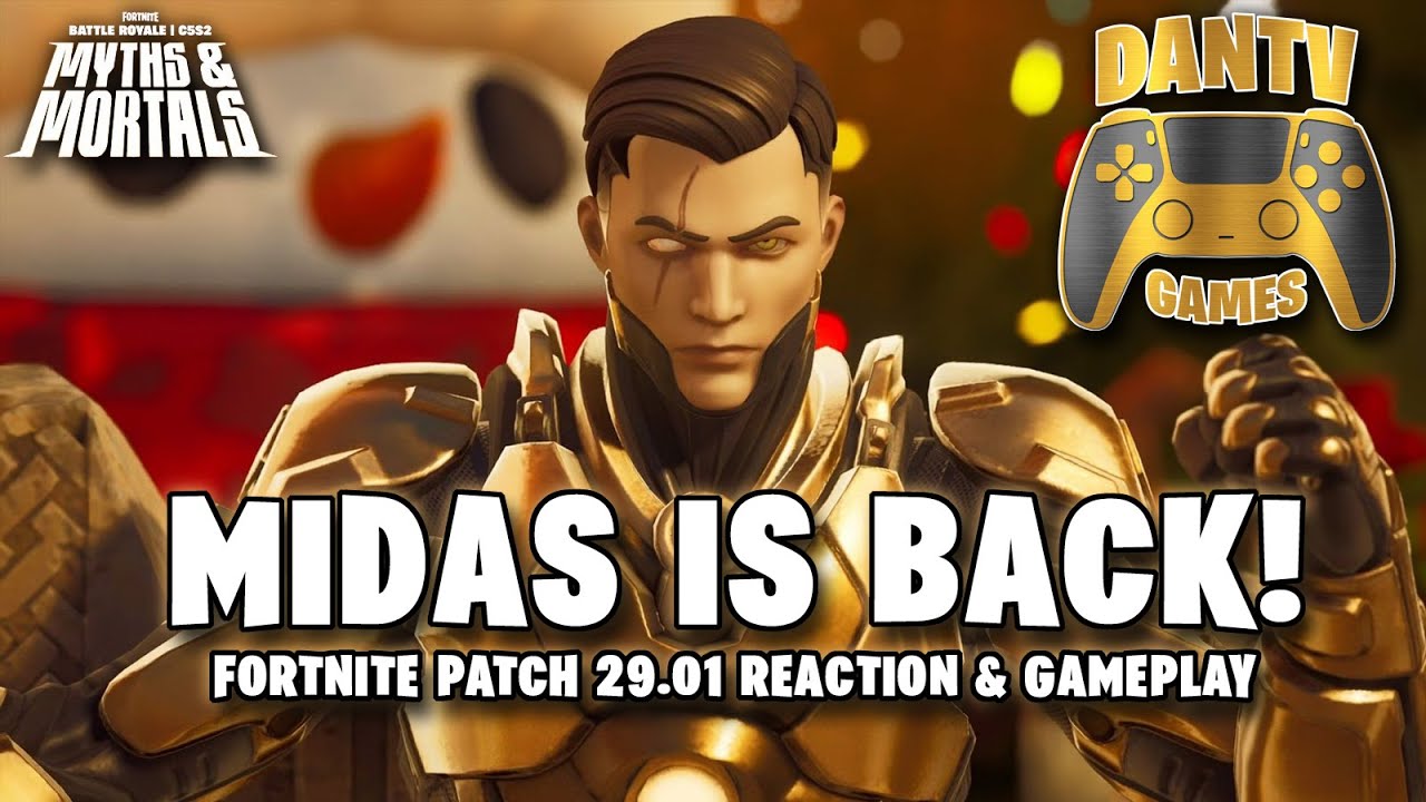 FORTNITE UPDATE 29.01 MIDAS RETURNS! REACTION & GAMEPLAY WITH ...