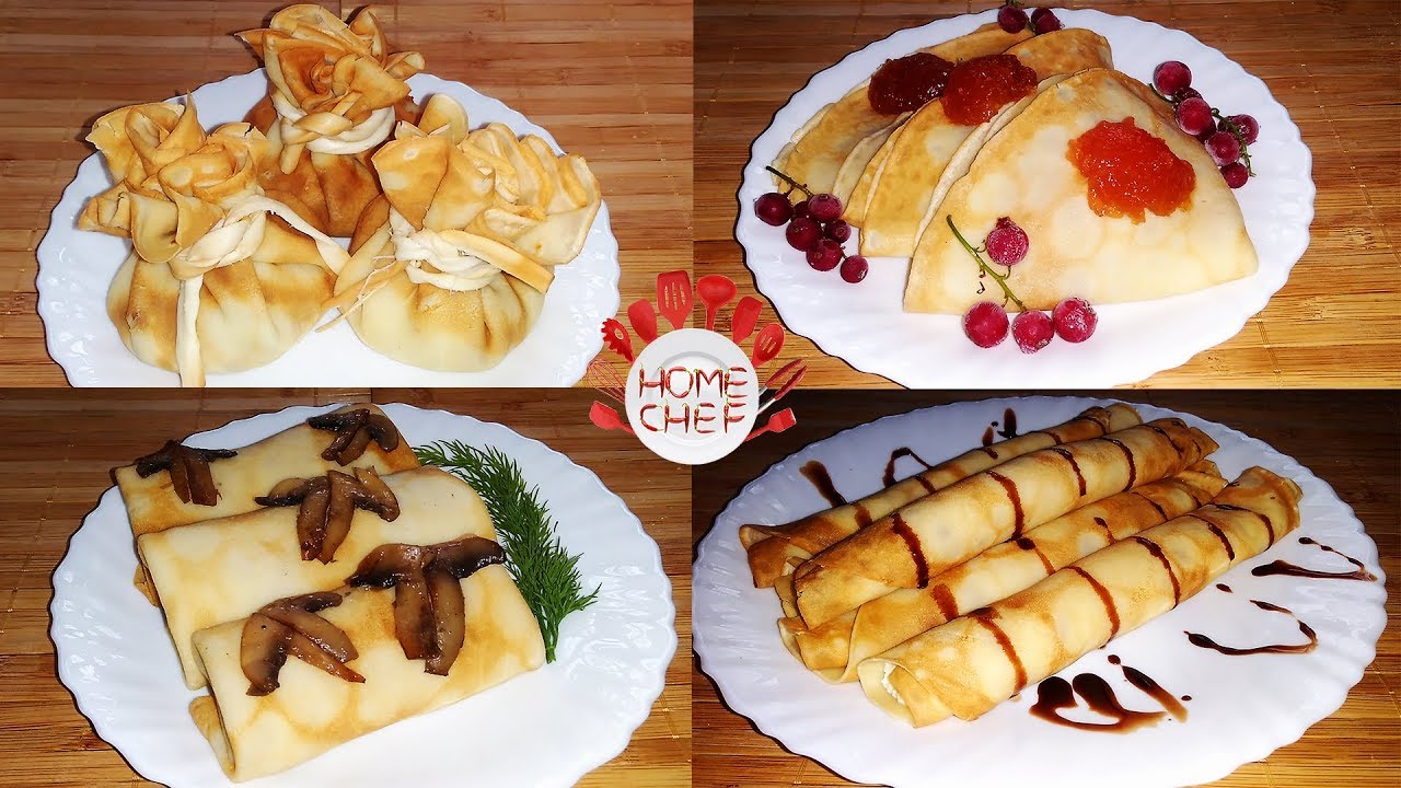 4 EASY WAYS TO DELICIOUS CREPE FILLINGS - YouTube