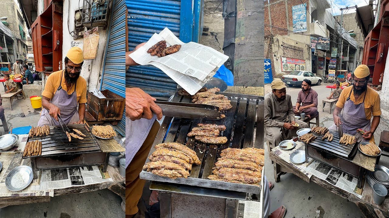 70+ Years Old Grill Kabab Food Cart Of Lahore | Lahore Street Food ...
