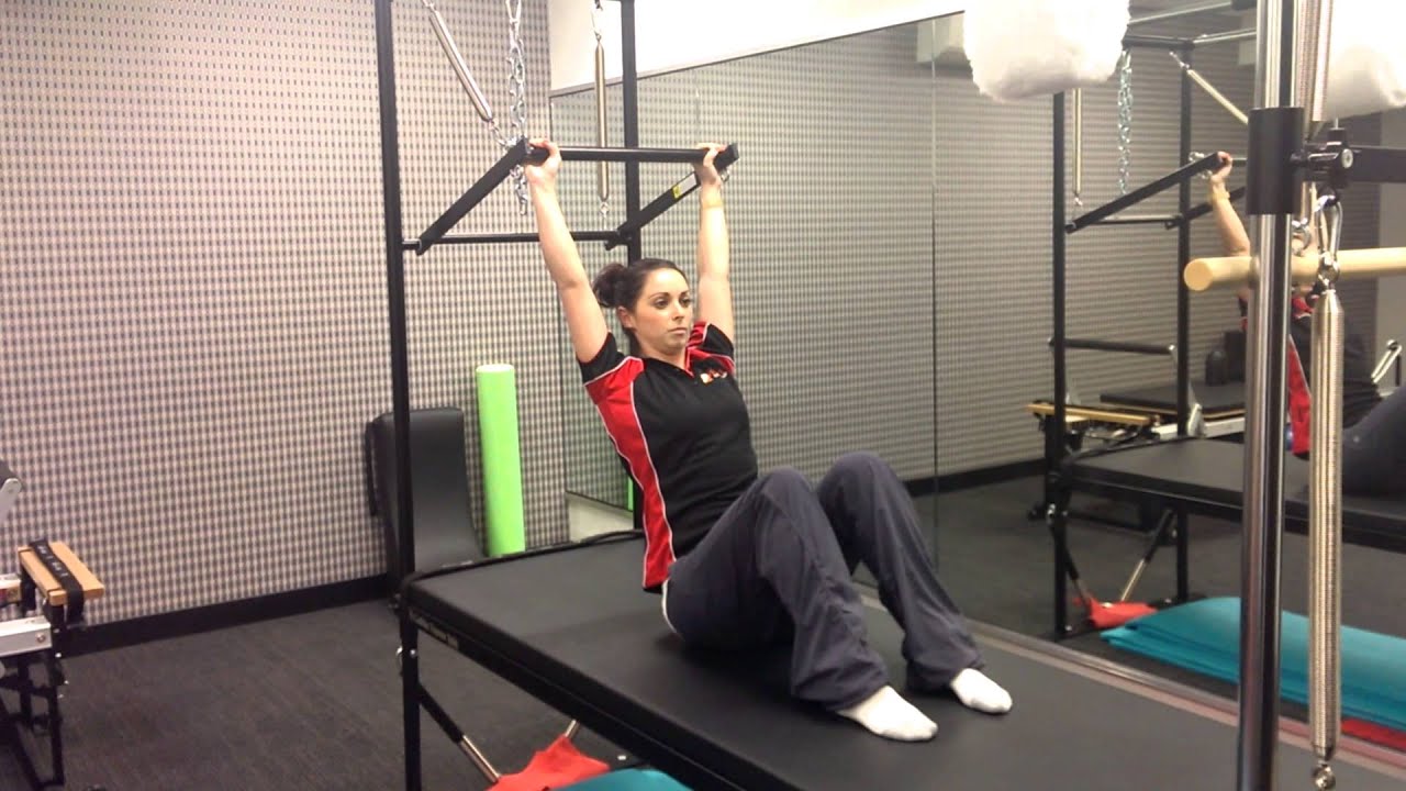 Push through on back with roll up - YouTube