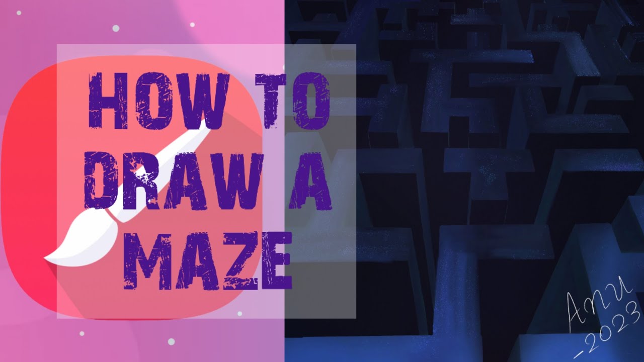 how to draw a maze with the infinite painter - YouTube