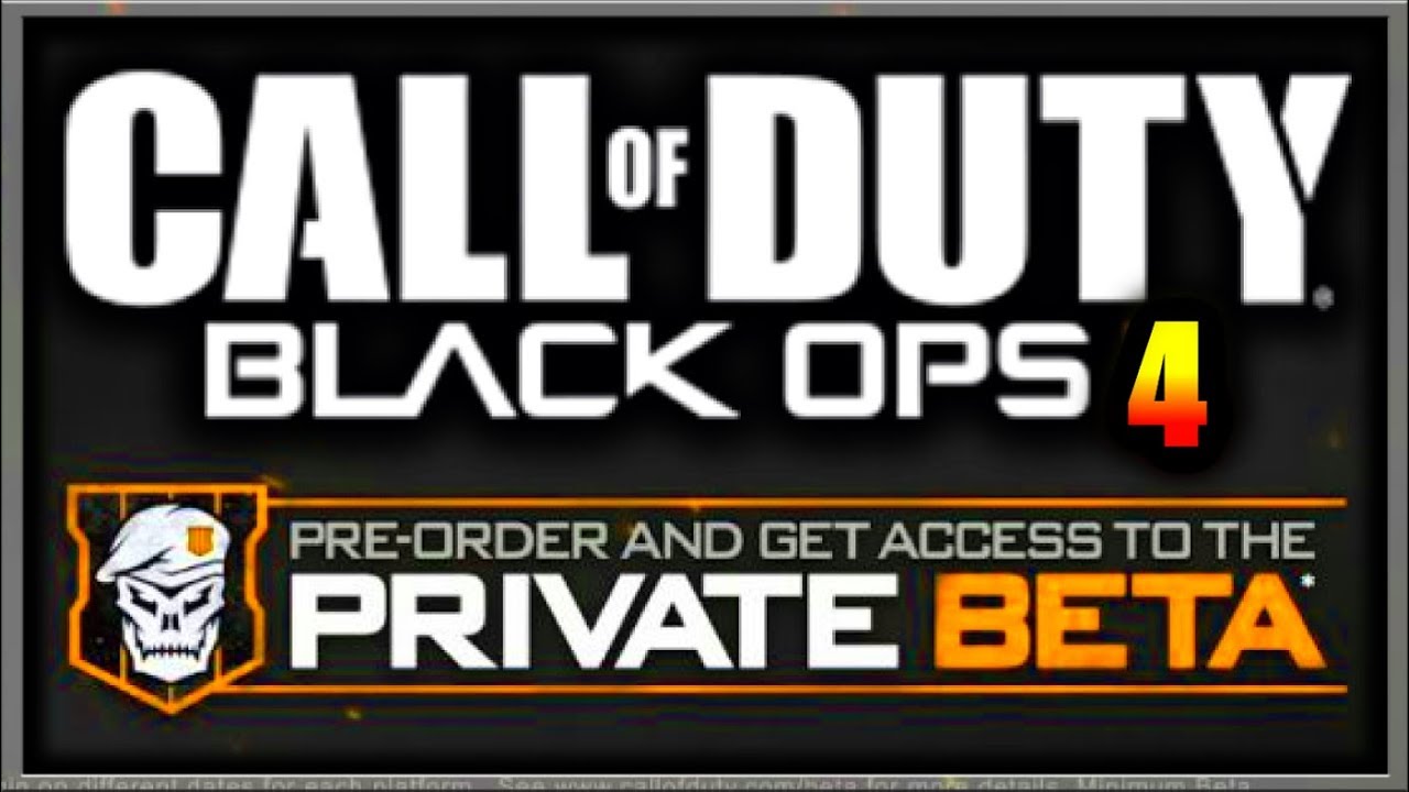 Black Ops 4 Beta Release Date + Blackout Beta Dates! (PS4/XBOX/PC) BO4 ...