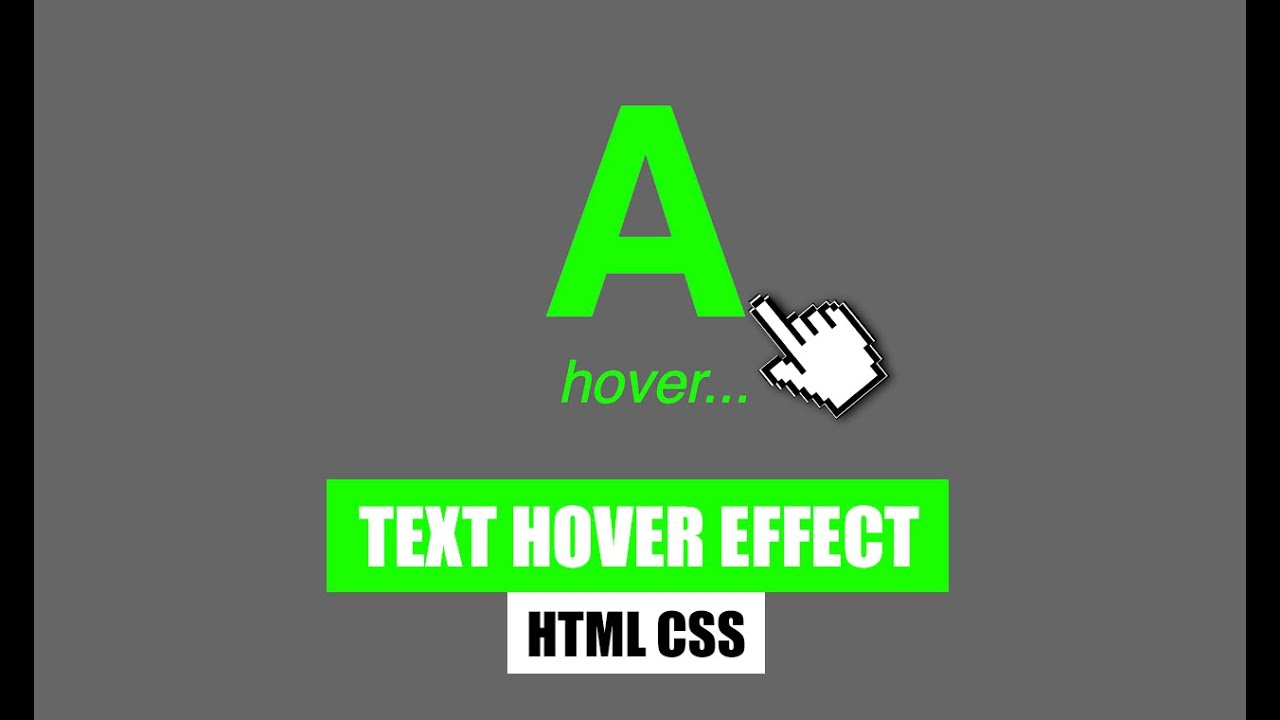 Text Hover Effect Css How To Make Text Animation In Css Youtube 5934
