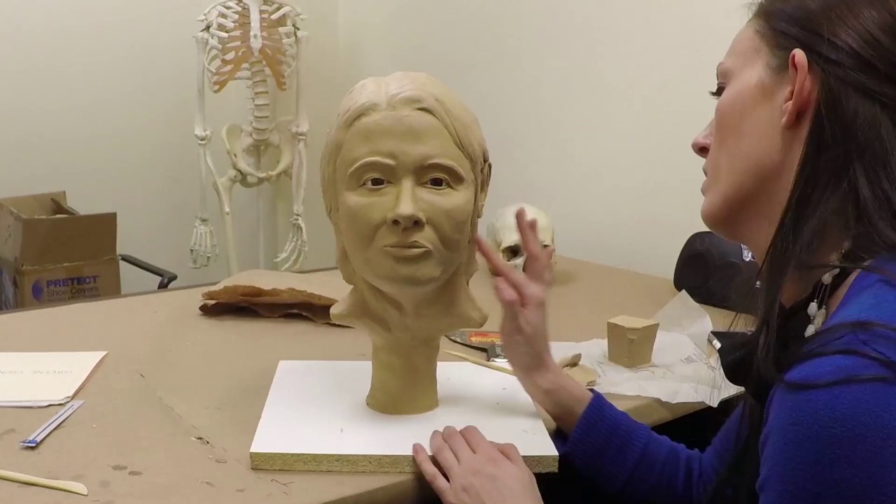 Facial Reconstruction Time Lapse - YouTube