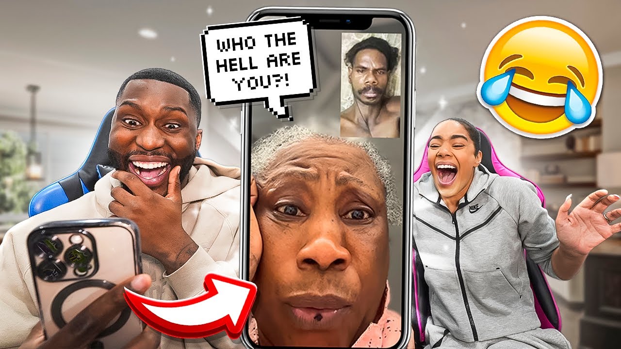 Facetiming Family & Friends BUT With A Stranger's Face PRANK ...