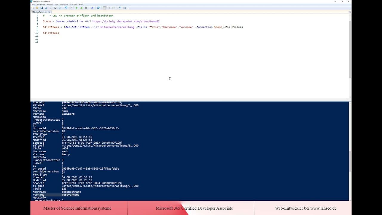 SharePoint Listen mit PowerShell abfragen/ verwalten, SharePoint ...