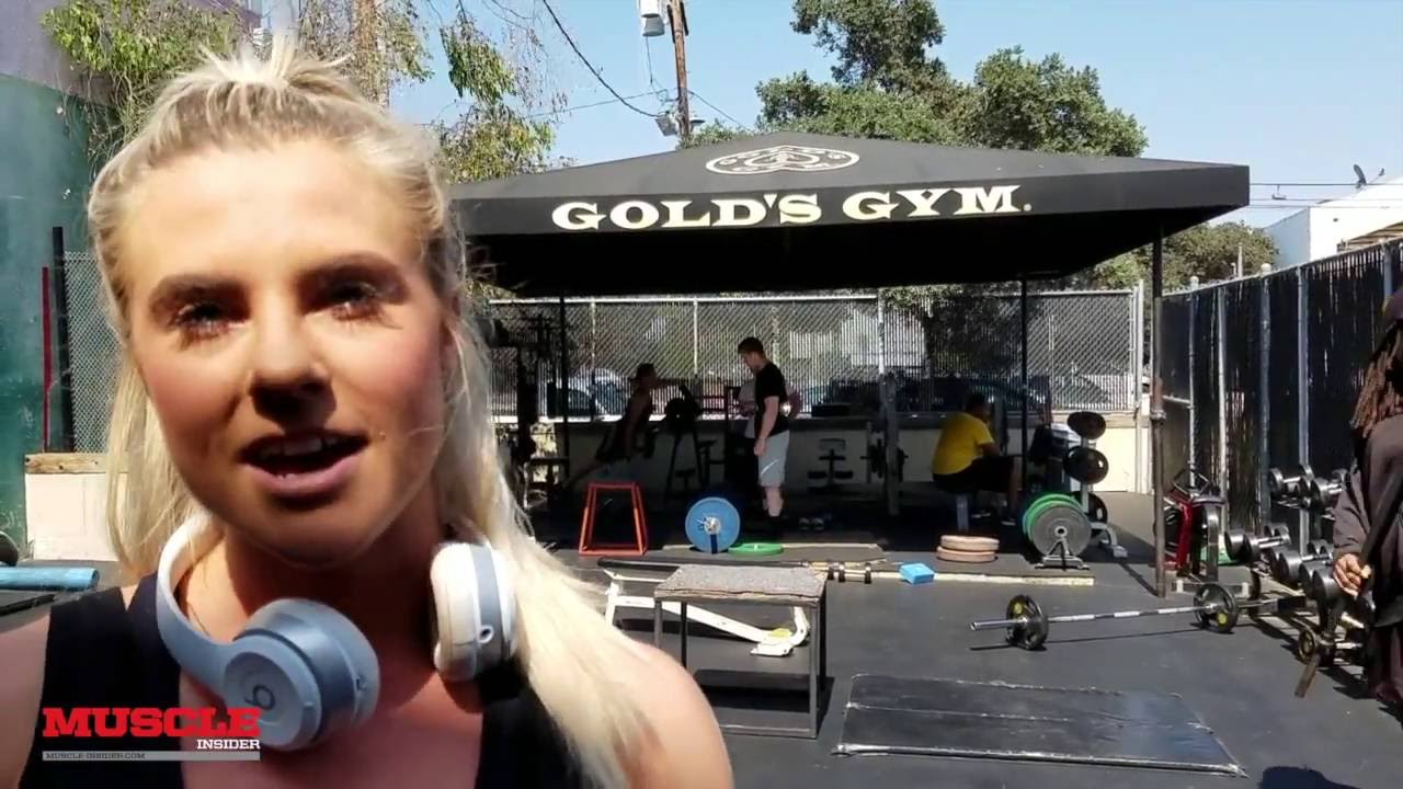 Sheena Martin's pre-Olympia glute training - YouTube