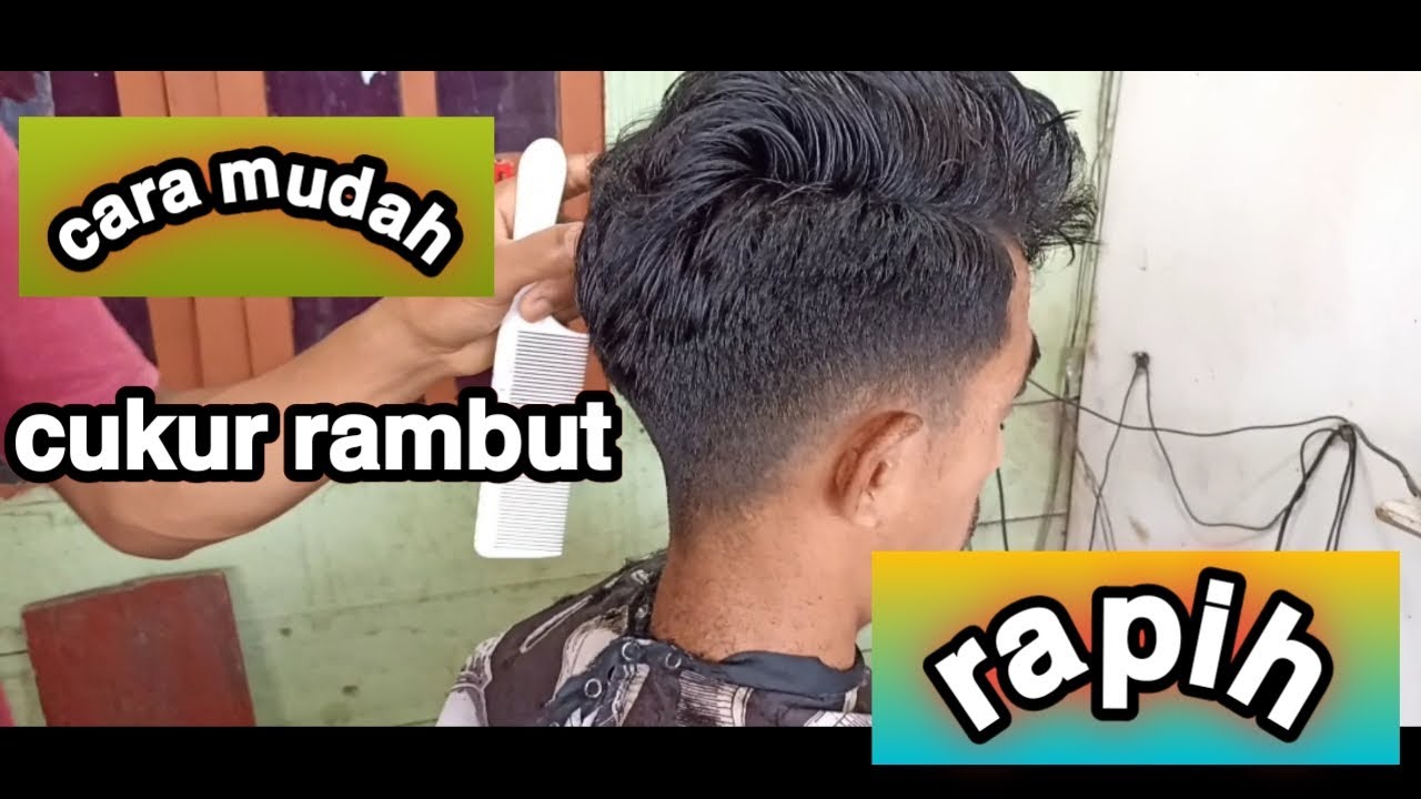 cukur rapi rambut ikal 2021 - YouTube