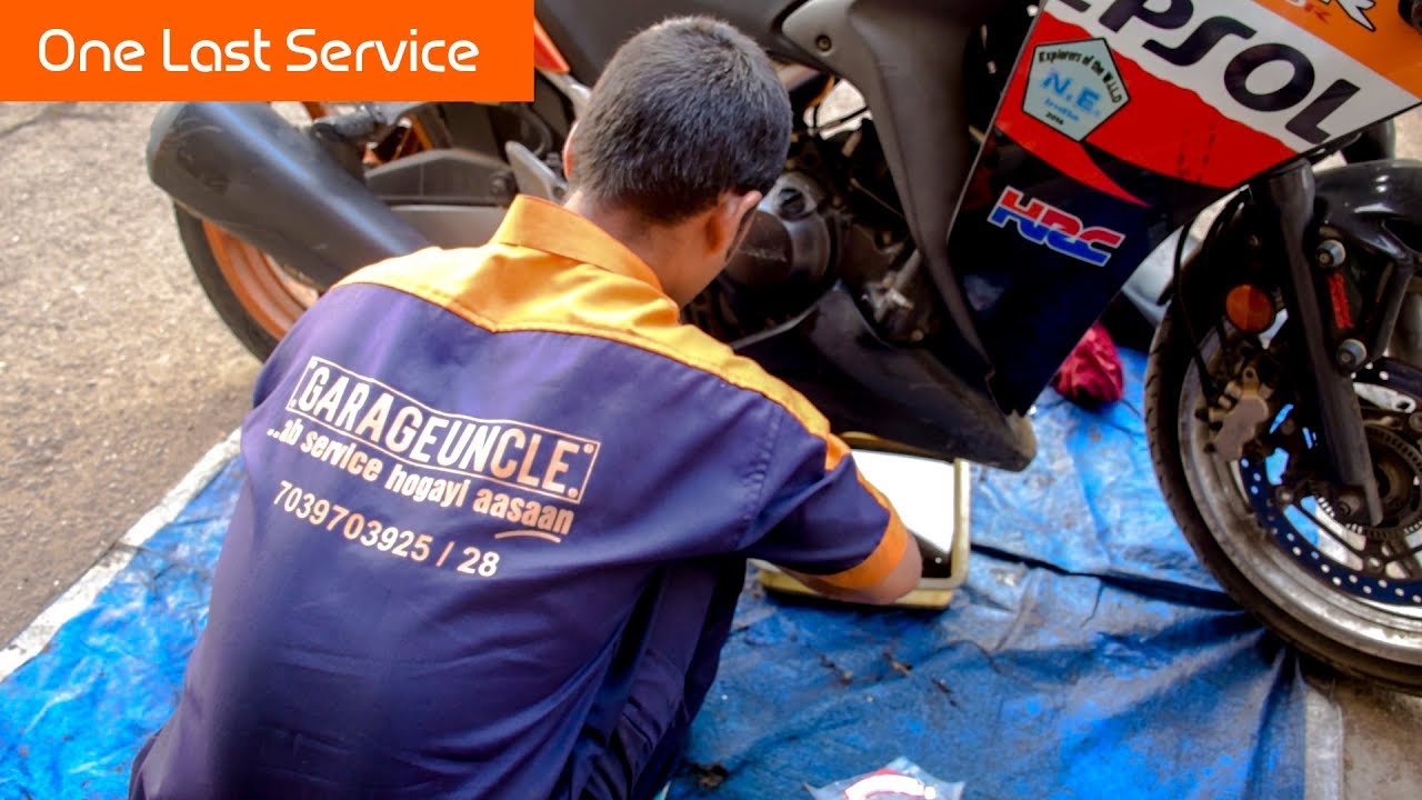 One of the Best Bike Servicing Concept in India! - YouTube