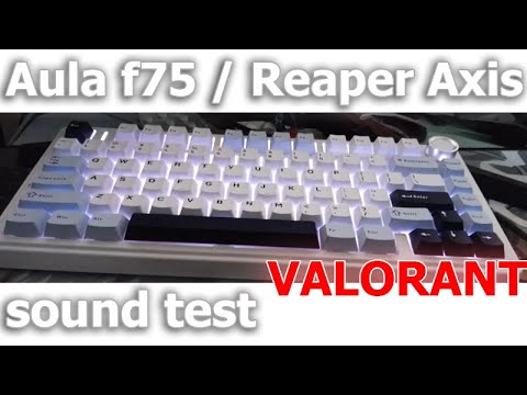 Aula F75 sound test \ Reaper Axis \ VALORANT Gameplay - YouTube