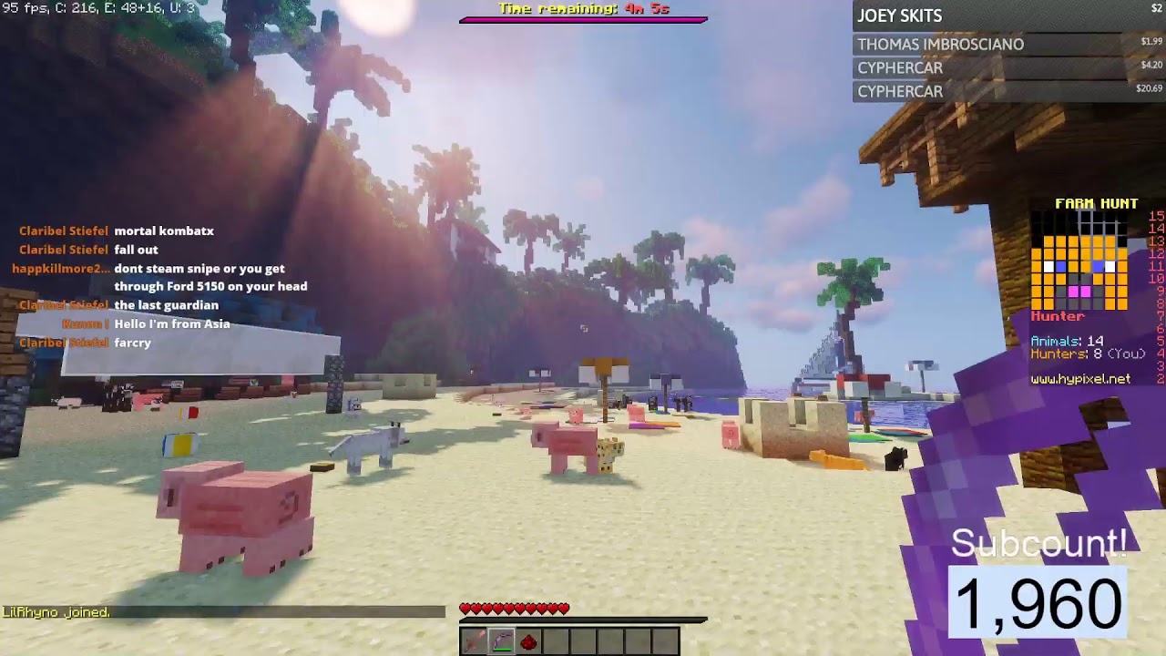 Hypixel Skyblock:The baby Yoda of streamers slays undead (Shaders ...