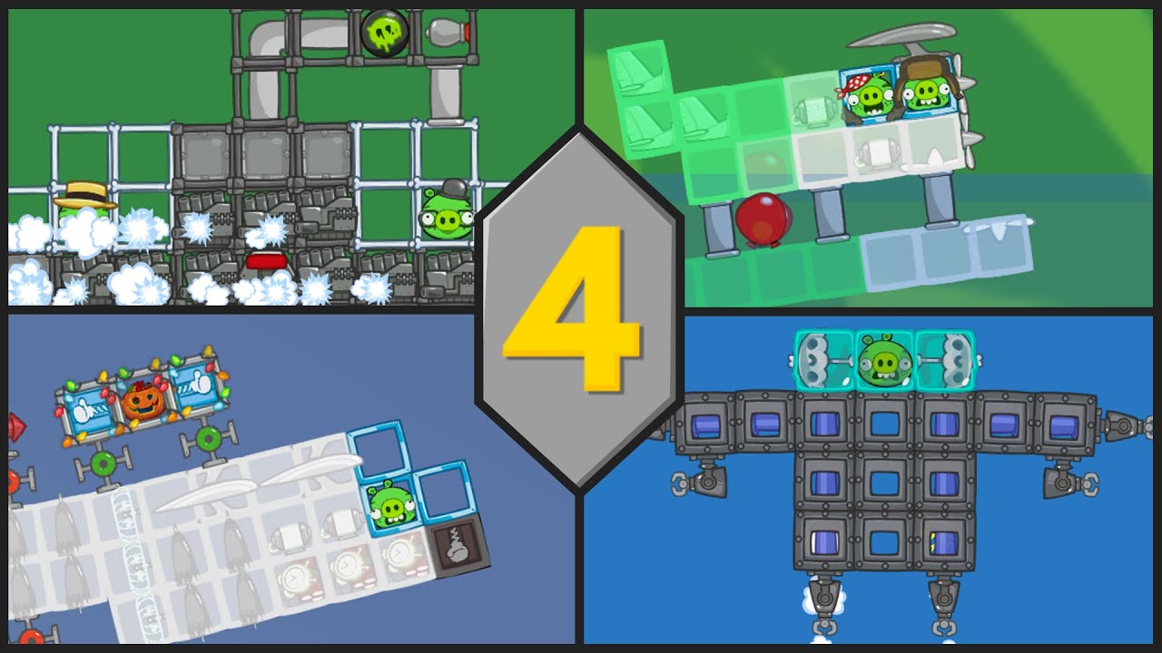 Contraption Compilation 4! | Bad Piggies (BPMLE Mod) - YouTube