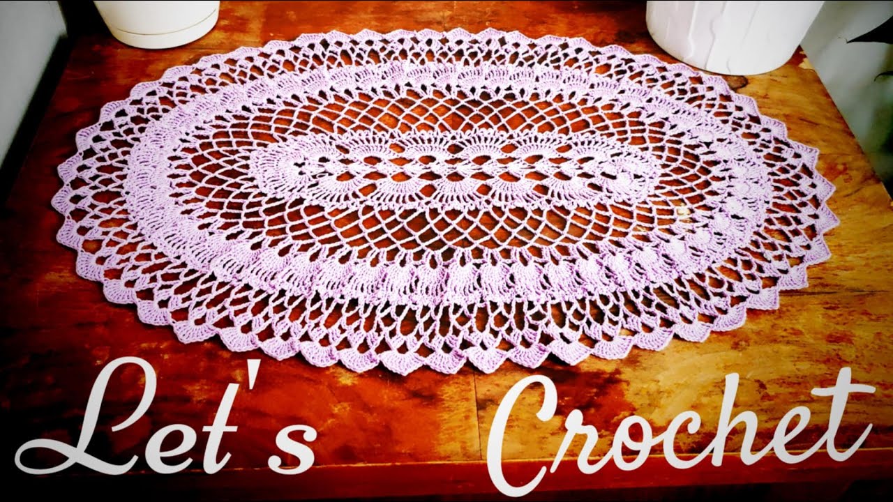 Classic Oval Crochet Doily Pattern | Crochet doily tutorial - YouTube