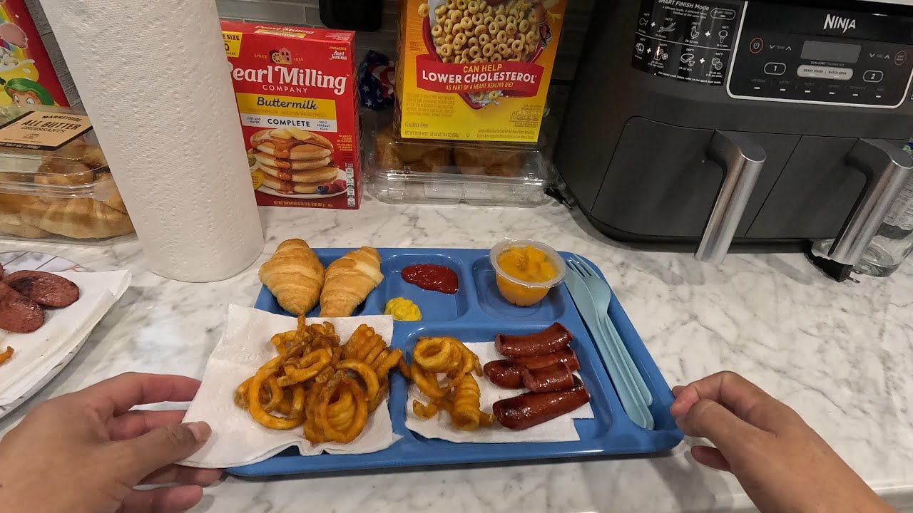 POV Go Pro Hero 13 poor mans Curly Fries and sausage tray - YouTube