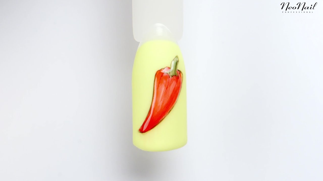 NeoNail Shorts - Zdobienie z czerwoną papryczką Lady Ferrari - YouTube