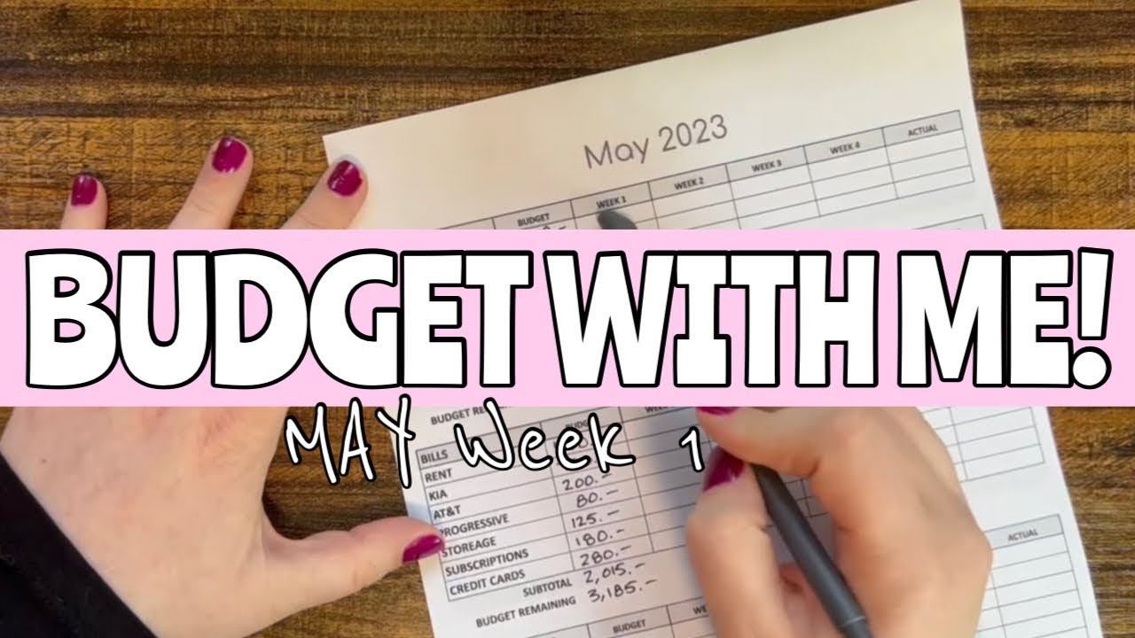 CHECK IN MAY WEEK 1 | Budget With Me! | Did we make enough to cover the ...