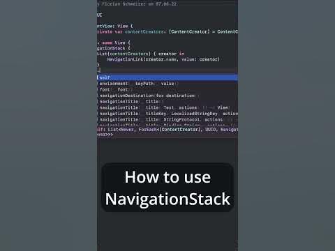 NavigationStack is so easy to use #shorts #swiftui #learnswiftui #xcode ...