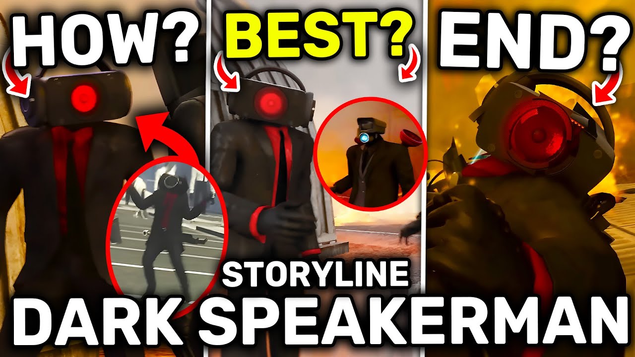 DARK SPEAKERMAN - STORYLINE OF MAIN CHARACTER SKIBIDI TOILET! - ALL ...