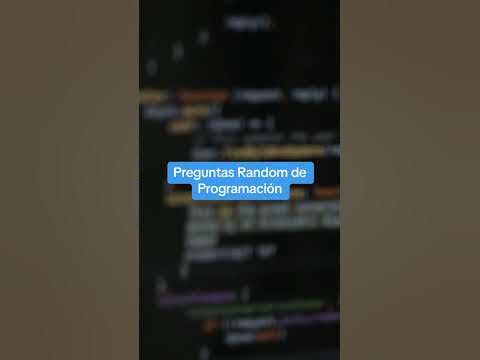 Preguntas Random de Programación #programacion #aprendeaprogramar #javascript #softwaredeveloper ...