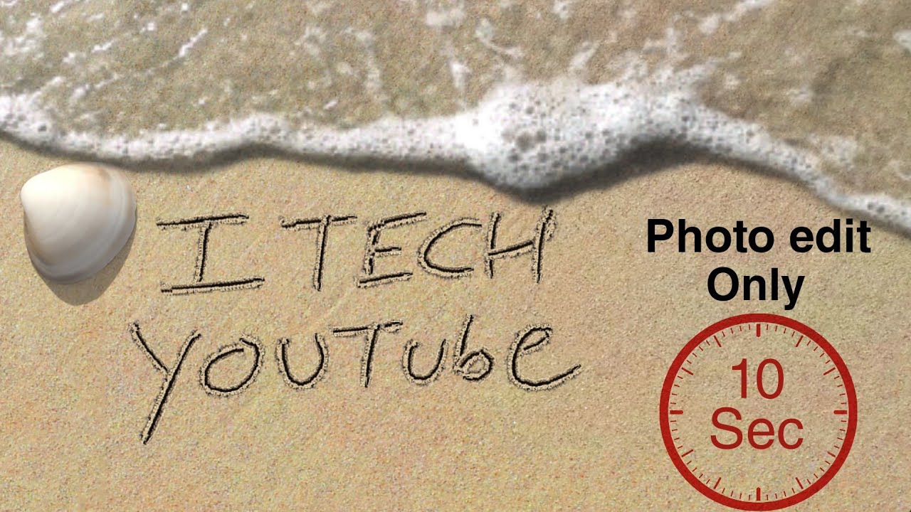 Sand Drawing Photo Editing Just 10 Second Android App - YouTube