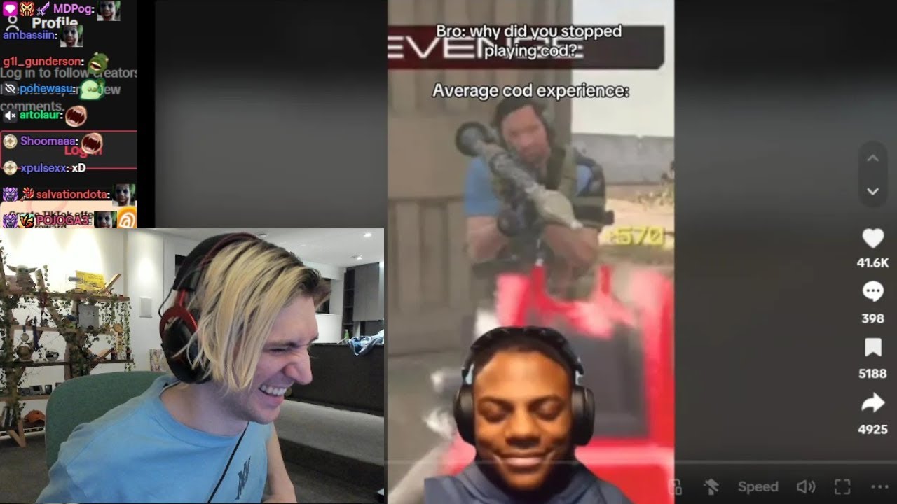 xQc Almost Passes out Laughing at "The Average COD Experience" - YouTube