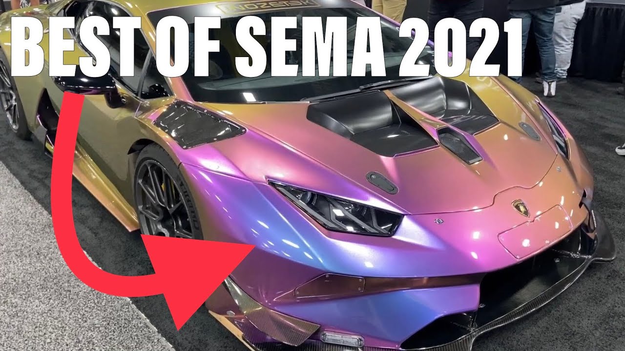 BEST OF SEMA 2021 (lambo, ferrari, bugatti, mclaren, etc..) - YouTube