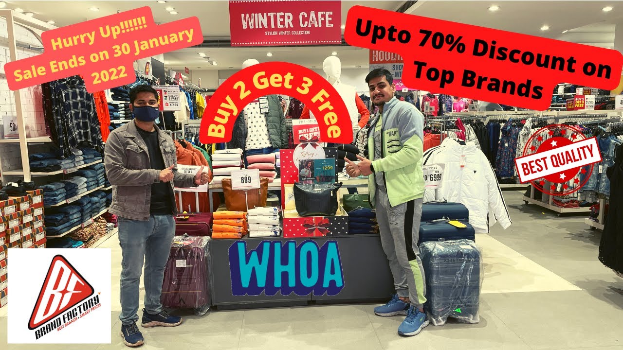 Biggest Winter Sale | Discount Upto 70% on Top Brands | Brand factory ...