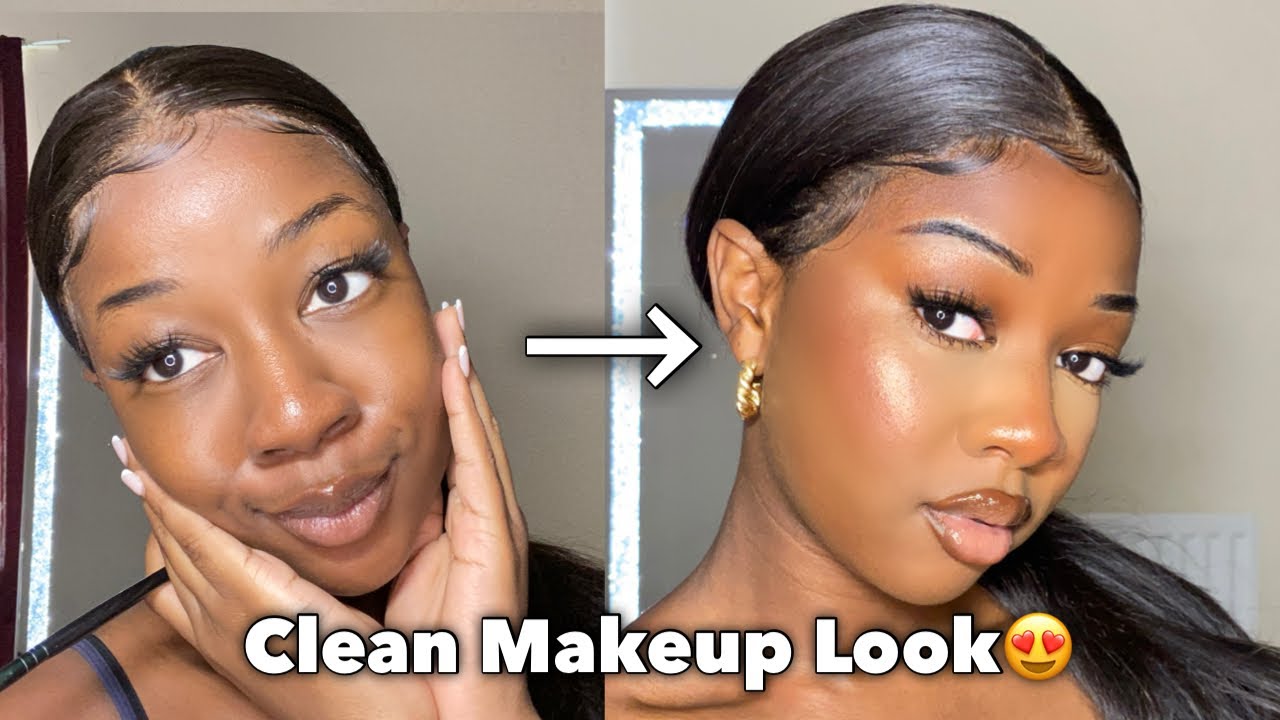 CLEAN GIRL MAKEUP TUTORIAL | *quick and affordable* - YouTube